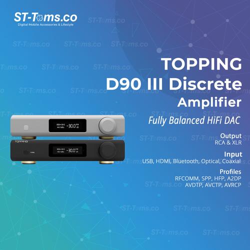 Promo Topping D90 III Discrete Fully 1-Bit Balanced Hi-Fi DAC Pre ...