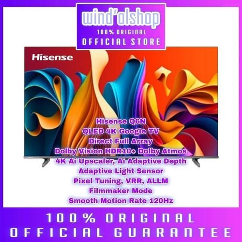 Promo Hisense 100Q6N QLED Smart TV Quantum Dot 4K UltraHD 100 inch Q6N ...