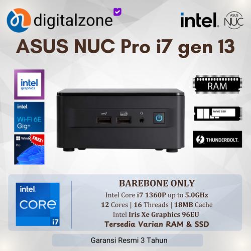 Promo Intel NUC i7 1360P Intel NUC Gen 13 i7 NUC13ANHi7 Intel NUC 13 Pro - 32/1TB NVme Cicil 0% ...