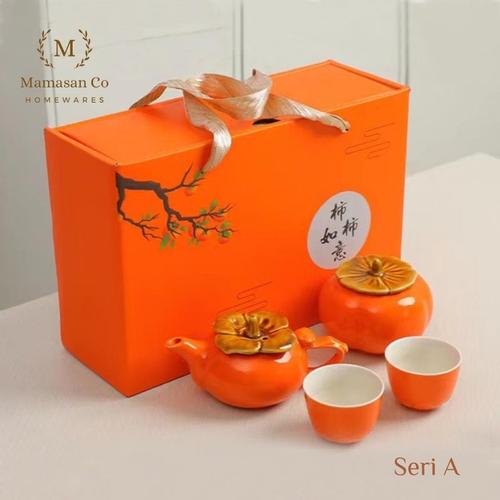 Jual Chinese Tea Pot Set Gift Box CNY Imlek | Hamper Teh Poci dan Gelas ...