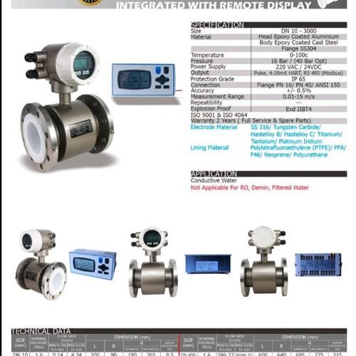 Jual FLOW METER SHM ELECTROMAGNETIC 2 inch Integrated With Remote ...