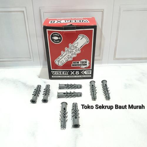 Jual Fisher Fiser Viser Piser Sekrup Wall Plug X8 / Viser Bata Ringan X ...