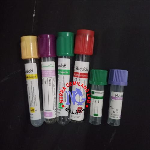 Jual [ECER] Tabung Vacutainer Plain, EDTA, Heparin, Gel Clot (0,5ml ...