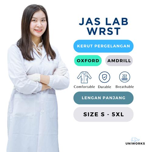 Promo Jas Lab Lengan Panjang Uniworks dengan Karet di Pergelangan ...