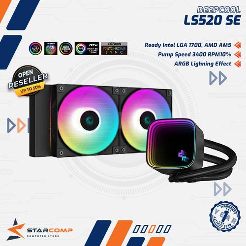 Promo Deepcool LS520 SE Black ARGB 240mm AIO Liquid CPU Cooler Cicil 0% ...