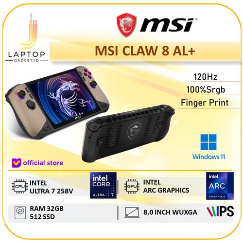 Promo MSI CLAW 8 AI+ ULTRA 7 258V 32GB 512GB W11 8.0 WUXGA 120HZ IPS ...