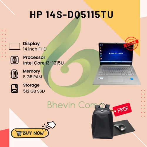 Jual HP 14S-DQ5115TU INTEL CORE i3-1215U RAM 8GB SSD 512GB - Kab ...