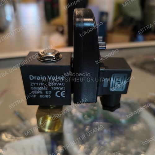 Jual SOLENOID VALVE TIMER AUTO DRAIN WATER 1/2 Inch AC 220 - 110vac ...