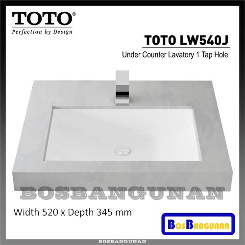 Jual Wastafel Under Counter TOTO LW 540 J / Under Counter Lavatory 1 ...