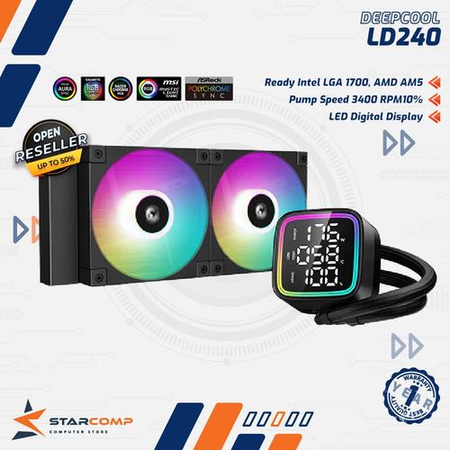 Promo Deepcool LD240 DIGITAL ARGB AIO CPU Cooler 240mm Liquid Cooler ...