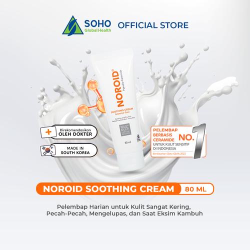 Promo Noroid Soothing Cream Pelembab Kulit Kemerahan Ringan 80ml ...