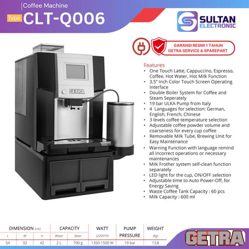 Jual GETRA Coffee Machine CLT-Q006 / CLT Q006 / Super-Automatic Mesin ...