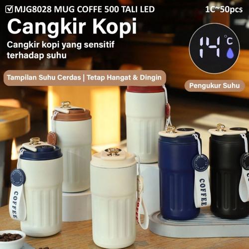 Jual Tumbler Stainless Botol Minum 450 ml Suhu Digital LED Gelas Termos ...