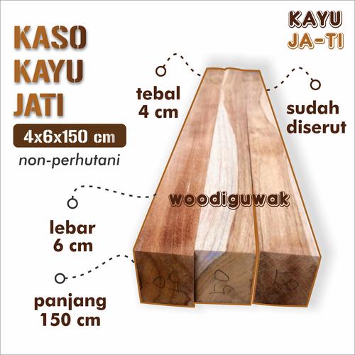 Promo Kaso Usuk Kayu Jati Jawa Allgrade Ukuran 4x6x150 cm Sudah Halus ...