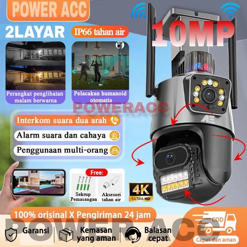 Jual IP KAMERA CCTV ICSEE 10MP 4K WIFI PTZ SPEEDOOM CANERA OUTDOOR ZOOM ...