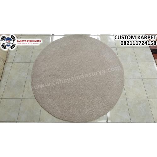 Jual KARPET CUSTOM BENTUK BULAT POLOS WARNA PUTIH TULANG | CUSTOM ...