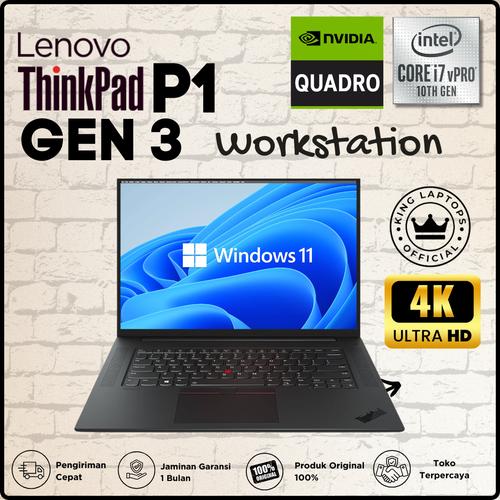 Jual Lenovo Thinkpad P1 G3 Core i7 Gen-10/RAM 32GB/1TB SSD/Display 4K ...