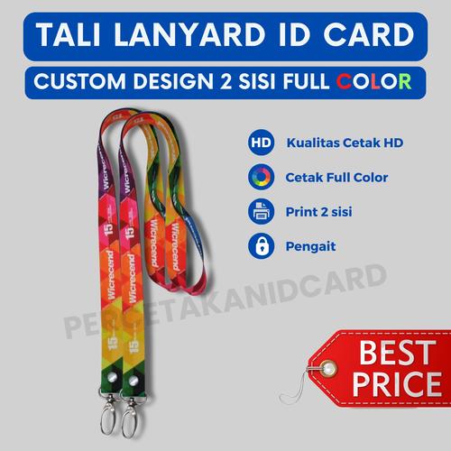 Jual Cetak Tali ID Card Custom Full Color 2 Sisi - 50-499 Pcs - Jakarta ...