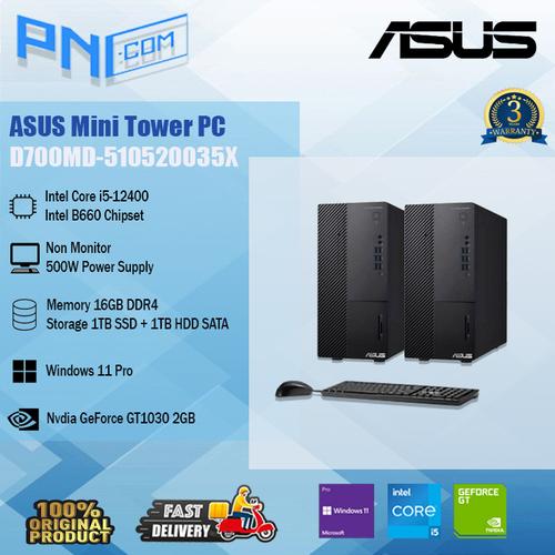 Jual ASUS Mini Tower PC D700MD-510520035X i5-12400 16GB 1TB SSD + 1TB ...