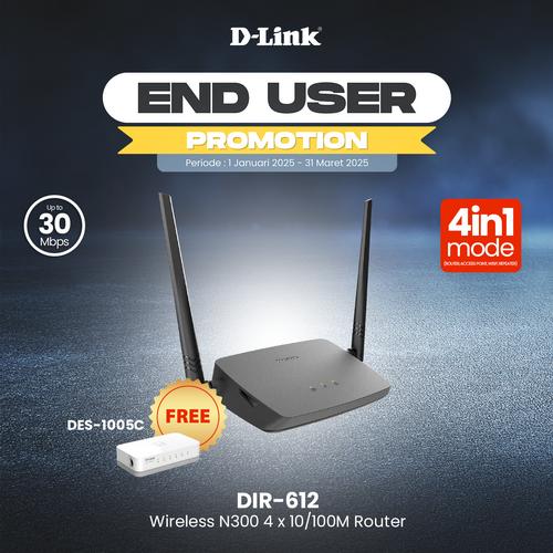 Jual D-LINK DIR-612 Wireless Router / Wifi Router / Router DLINK DIR612 - Jakarta Pusat ...