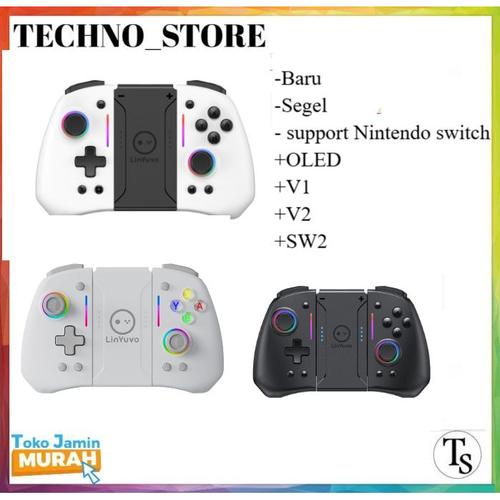 Jual Joycon Gaming Joypad Joy Con Controller Nintendo Switch V1 V2 OLED / Joy pad plus grip Nsw ...