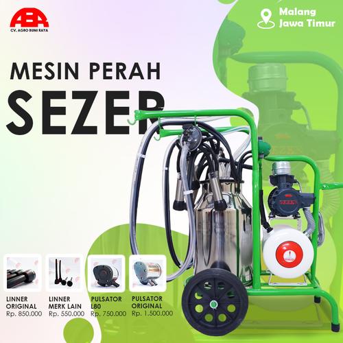 Jual Mesin perah sezer 2 cluster 1 bucket kapasitas 40 liter - Kab ...