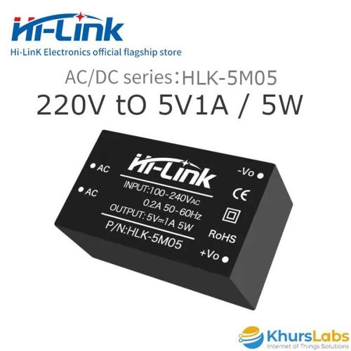 Jual Hi-Link HLK-5M05 AC 220V to DC 5V 5 Watt 1A Hilink Switch Power ...