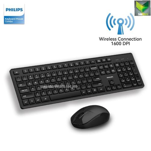 Jual PHILIPS Keyboard Mouse Wireless Set Combo SPT6358 Original Garansi ...