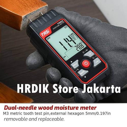 Jual Moisture Meter Beton Kayu Wood TASI TA661A Beton Semen Humidity ...