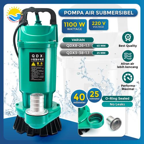Promo Pompa Celup Air Kotor 1100 watt Submersible Water Pump pompa air - 1100W-1,5INCHI - Kota ...