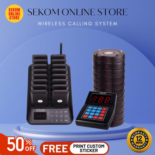 Promo Wireless Calling System - Restaurant Pager KOLMI 68G-10 *Harga ...