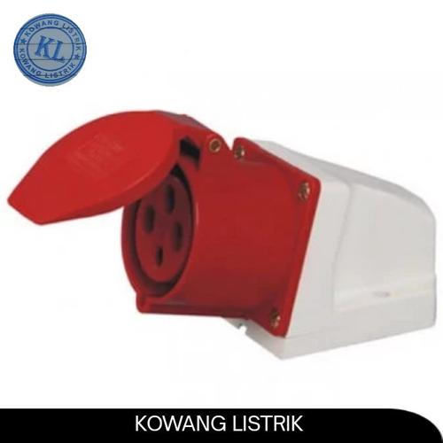 Jual Industrial wall Socket type 115 5Pin 16A warna merah TAB - Jakarta ...
