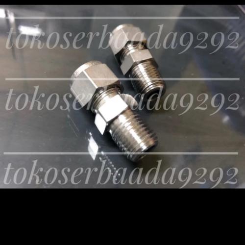 Jual male connector swagelok 1/4 npt x 1/2 od stainless 316 - Jakarta ...