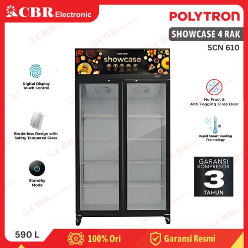 Jual Showcase Display Cooler POLYTRON 2 PINTU 4 RAK SCN 610 - Kota ...