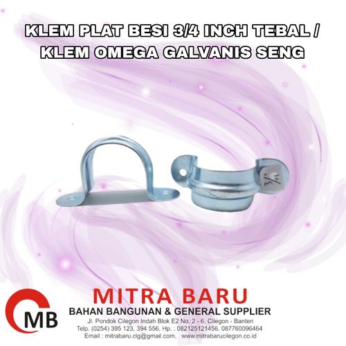 Jual Klem Pipa OMEGA 3/4" | Klem Pipa Galvanis 3/4 inch Tebal | OMEGA ...