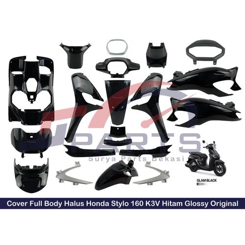 Jual Cover Full Body Halus Honda Stylo 160 Hitam Glossy Fullset Body ...