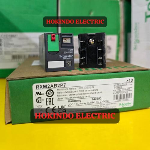 Jual RELAY SCHNEIDER RXM2AB2P7 220VAC 2C/O 8PIN 12A/250VAC SCHNEIDER ORIGINAL - Jakarta Pusat ...