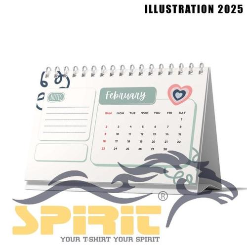 Jual kalender meja duduk 2025 desain minimalis dan aesthetic untuk ...