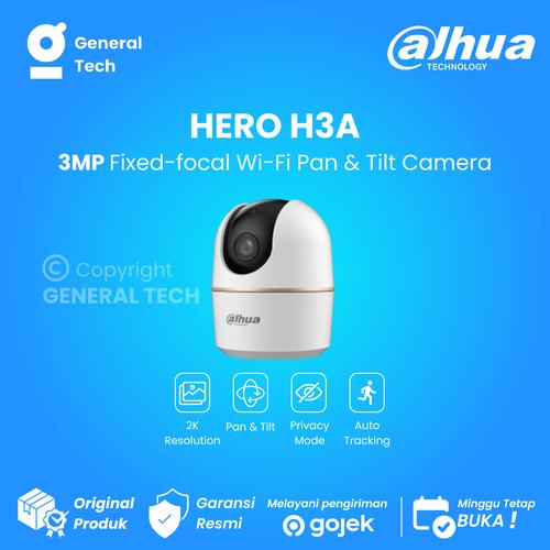Jual Dahua H3A HERO 3MP Support WIFI Pan & Tilt Network Kamera Indoor ...