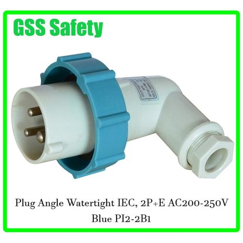 Jual IMPA 791756 Plug Angle Watertight IEC, 2P+E AC200-250V BLUE PI2 ...