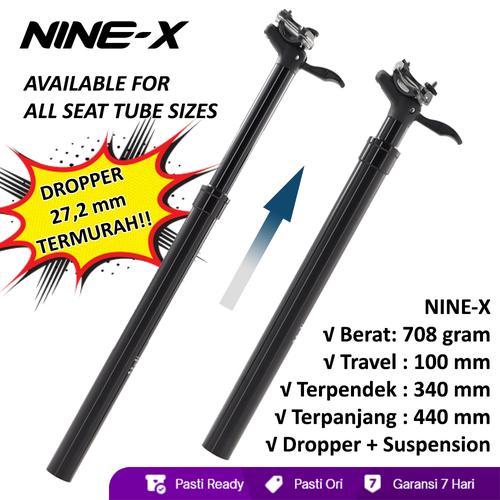 Promo Nine-X Dropper 27,2 Seatpost + Suspension Hybrid Mode Setpost ...