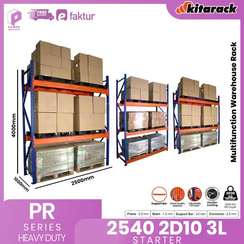 Jual PR2540 RACK GUDANG PALLET 2 TON PANJANG 2,5 METER TINGGI 4 METER ...