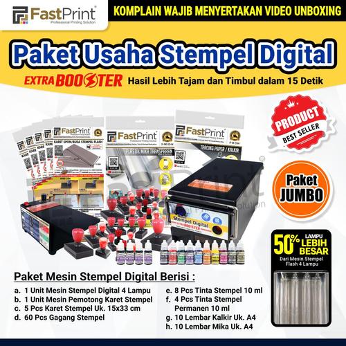Jual Paket Jumbo Mesin Stempel Digital Warna 4 Lampu Lengkap - Kota Surabaya - Fast Print ...
