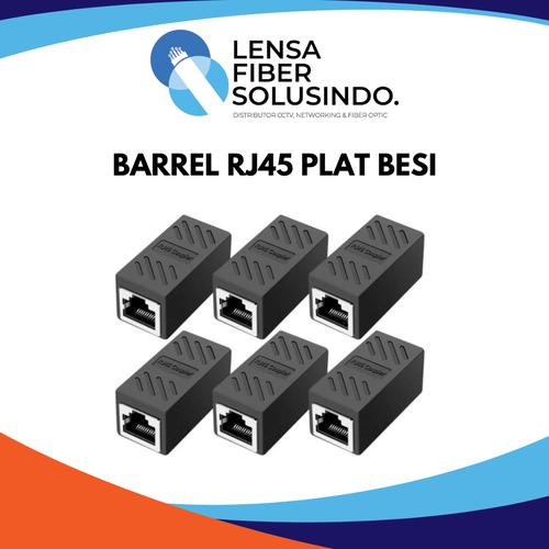 Jual BARREL RJ45 PLAT BESI SAMBUNGAN LAN EXTENSION KONEKTOR ADAPTER ...