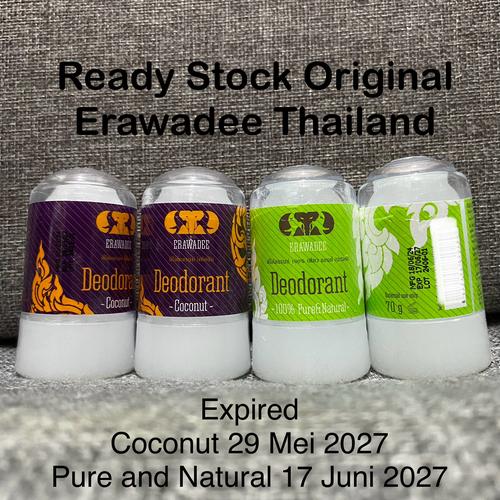 Jual Deodoran Erawadee Deodorant Roll On Original Thailand - coconut ...