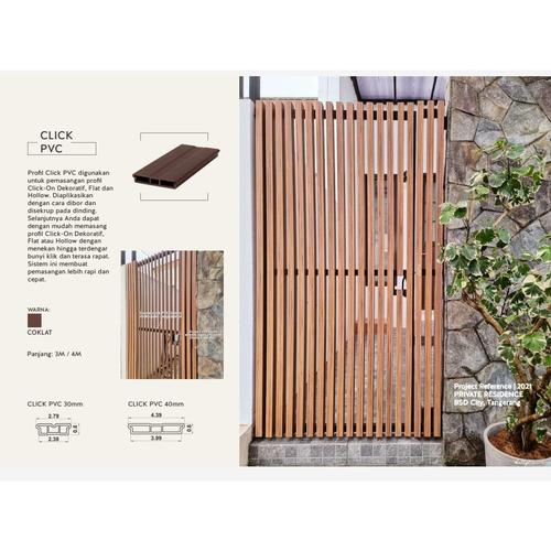 Jual WPC DUMA CLICK PVC ukuran 30mm, 40mm - 30MM, 3MTR - Jakarta Barat ...