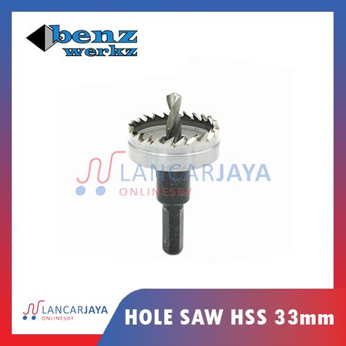 Jual BENZ WERKZ Hole Saw HSS 33mm / Mata Bor Plong Kayu Besi Tipis ...