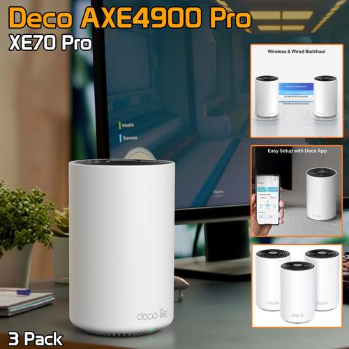 Jual Deco XE70 Pro AXE4900 Tri-Band Mesh Wi-Fi 6E System 3 Pack AI ...