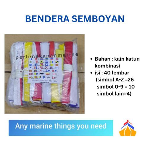 Jual Bendera semboyan internasional 40 lembar ukuran 50x65cm / Bendera ...