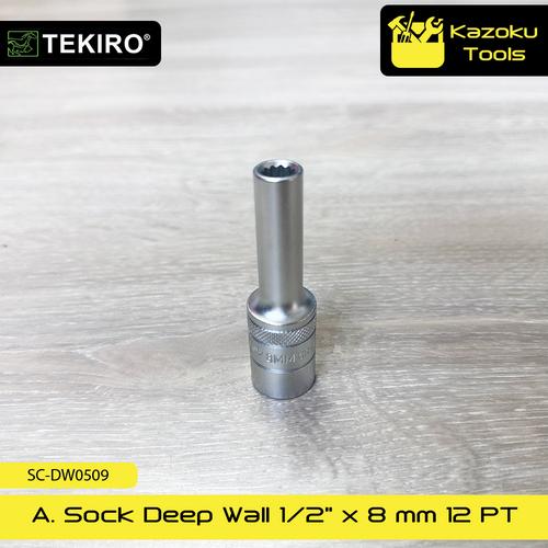 Jual Mata Sock Deep Wall 8 mm 1/2 inch 12 PT - SC-DW0509 - TEKIRO ...